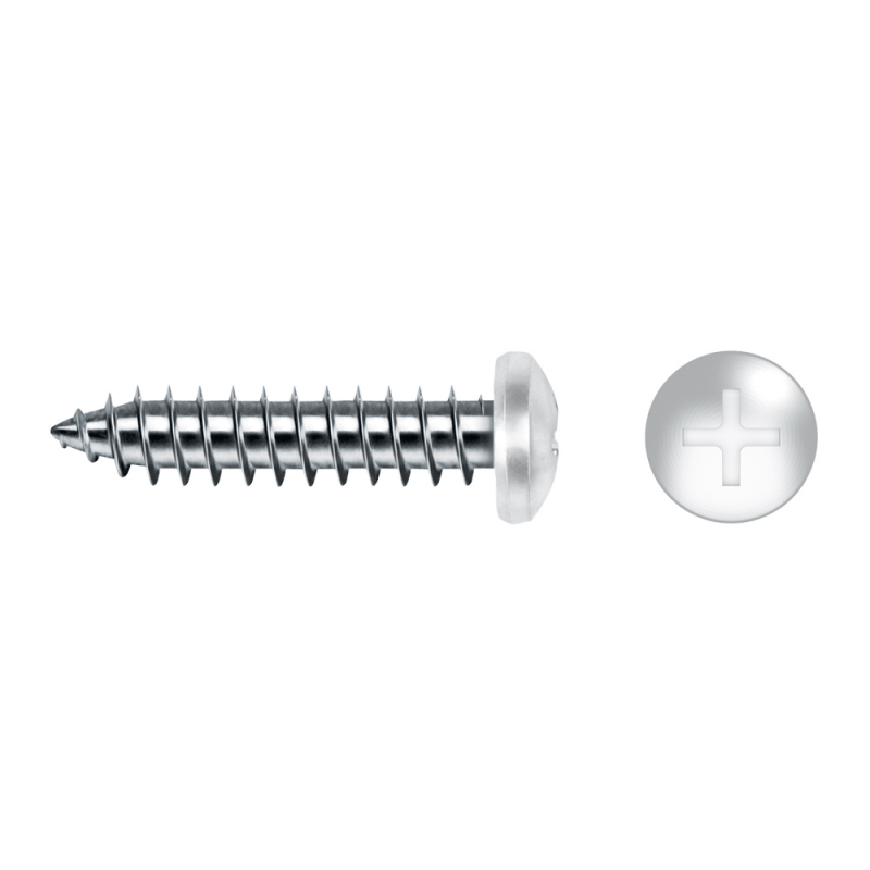 Tornillo rosca chapa DIN 7981 con cabeza alomada e impronta PH